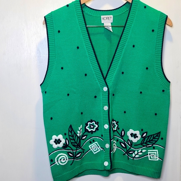 Koret | Tops | Vintage Koret Embroidered Vestvintage Koret Embroidered ...